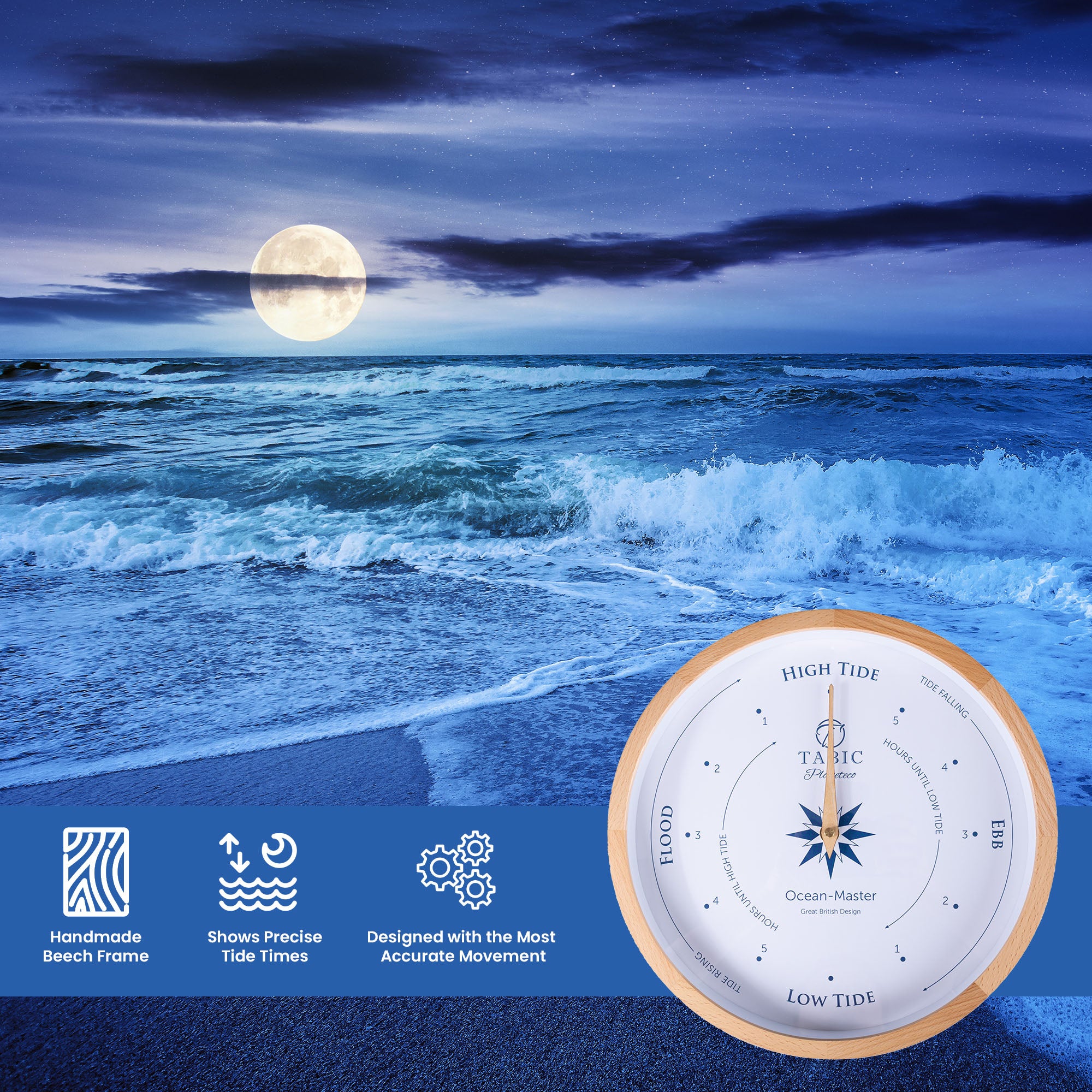 TABIC - Planeteco Range - tide moon and gardening clocks