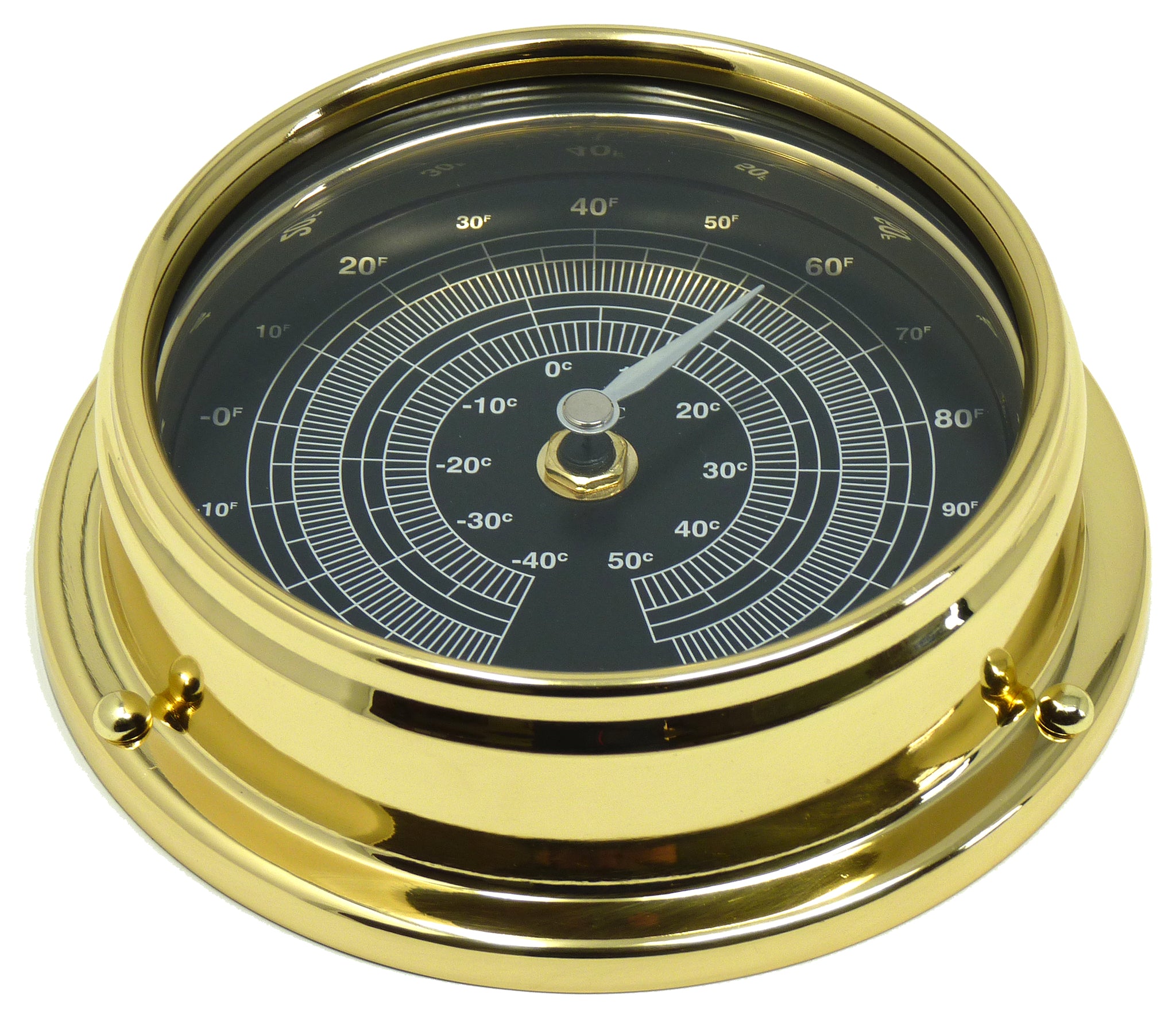 Handmade Thermometers - Made of Solid Brass, Prestige & Chrome