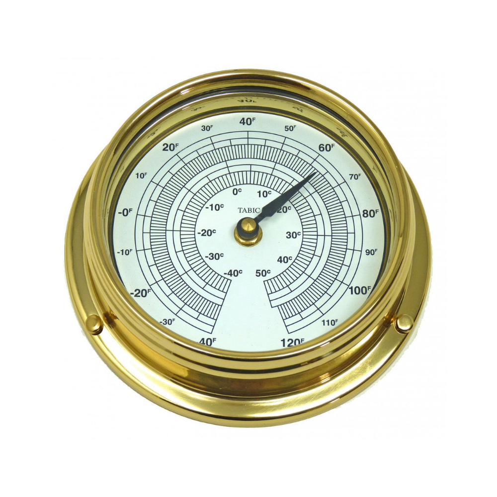 Mariner MKII Handmade Solid Brass Thermometer